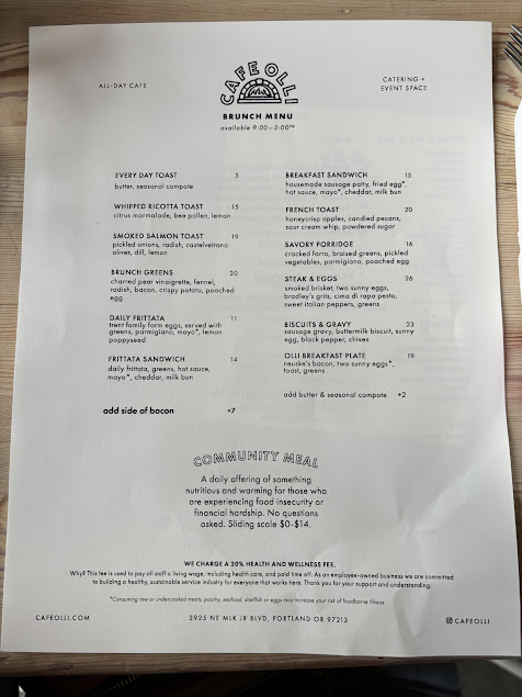Cafe Olli Menu | Hand Crafted Sicilian Pizza & Other Fresh Bakes and ...