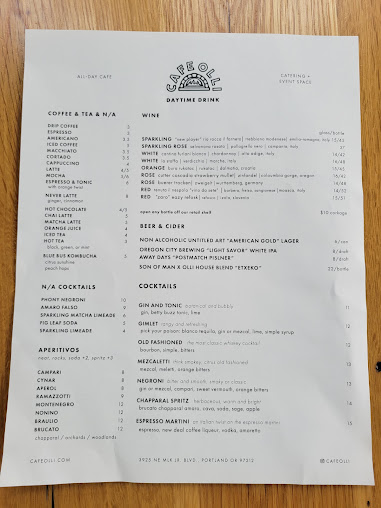 Cafe Olli Menu | Hand Crafted Sicilian Pizza & Other Fresh Bakes and ...